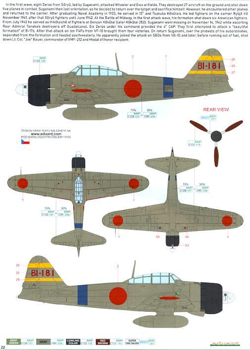 Eduard Models 1/48 TORA TORA TORA! A6M2 ZERO OVER PEARL HARBOR DUAL ...