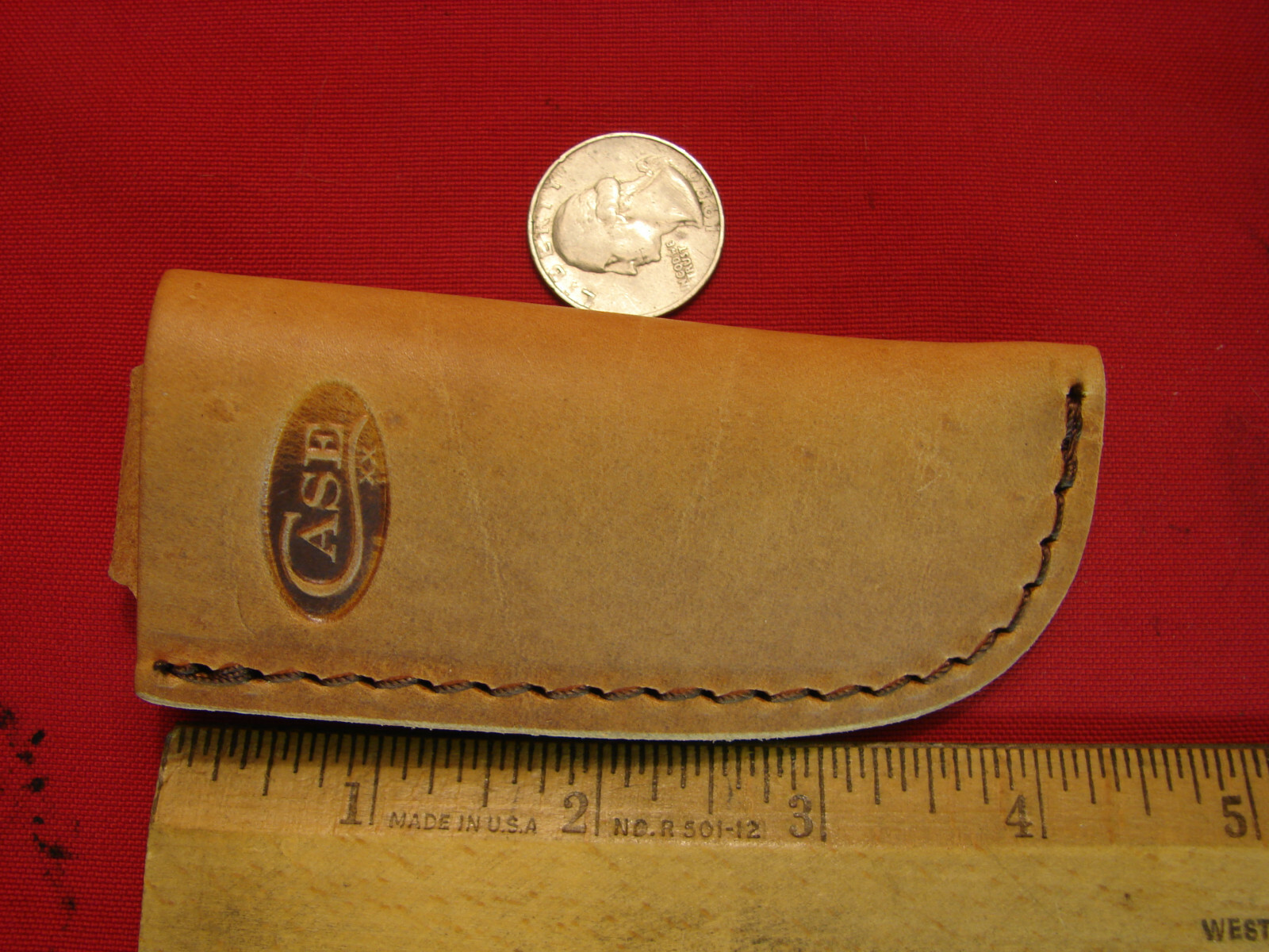 CASE XX BROWN leather sheath TRAPPER TESTED 4 1/8 open 150289 | eBay