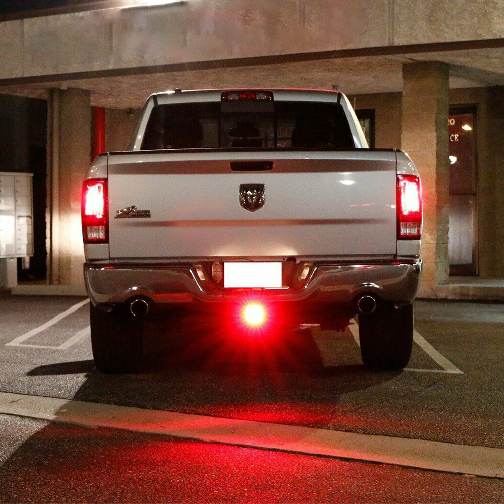 For Dodge Ram Tow Hitch Cover Receiver Trailer Plug With LED Light ...