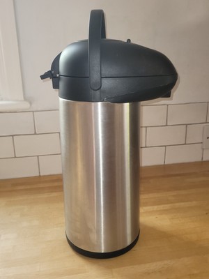 5L Airpot / Flask Drinks Dispenser Pump Action, Catering, Tea/ Coffee ...