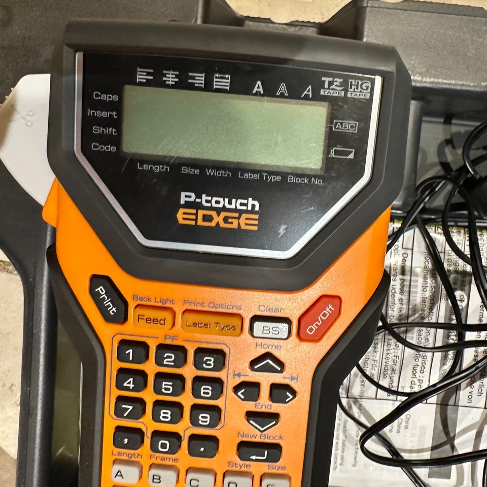 Brother P-touch EDGE PT-E500 Handheld Industrial Label Printer W ...