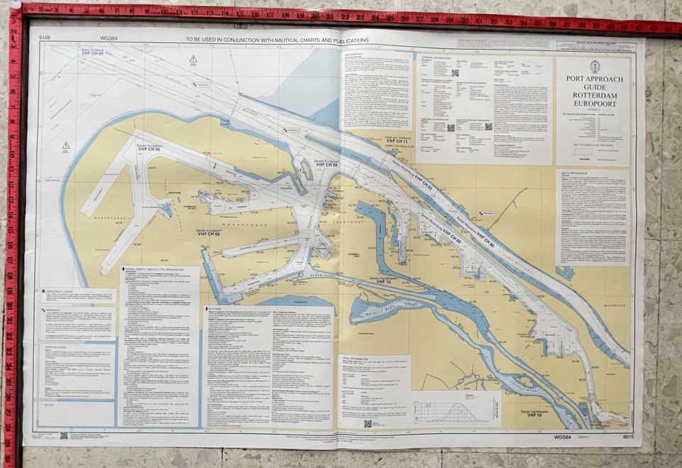 Admiralty 8015 PORT APPROACH GUIDE ROTTERDAM EUROPOORT Maritime Wall ...
