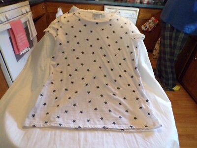Awesome Cato Girls Shirt White With Blue Stars Large (14/16) | eBay