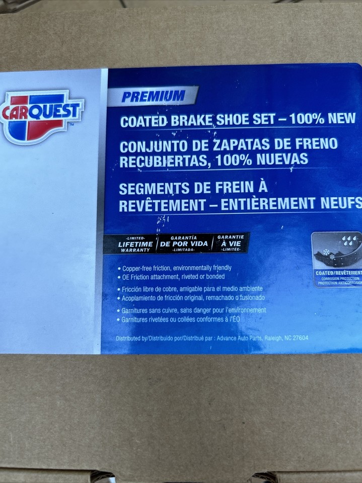 Drum Brake Shoe Rear CARQUEST S832 Honda Scion Toyota Accord Prius | eBay