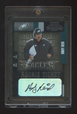 2004 PLAYOFF CONTENDERS Andy Reid ROOKIE TICKET AUTOGRAPH RC SP ...