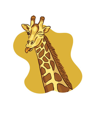 Winking Giraffe Sticker Decal | eBay