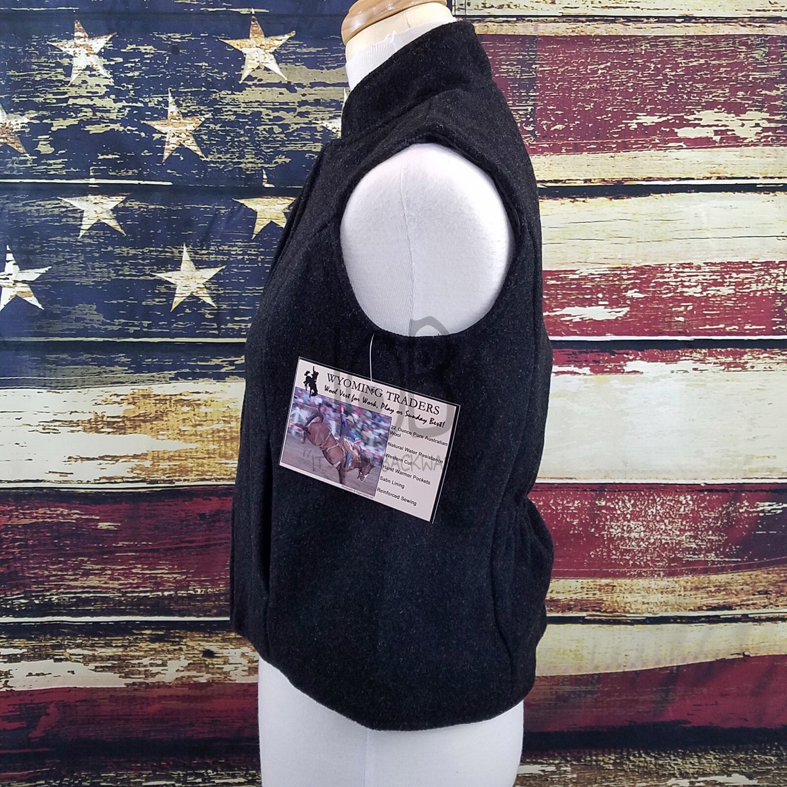 Wyoming Traders Womens Sierra Australian Wool Zip Up Ranch Wear Cowgirl ...