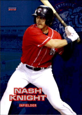 2019 New Hampshire Fisher Cats Choice #13 Nash Knight Denton Texas ...