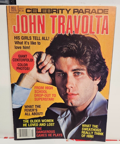 JOHN TRAVOLTA Dell Celebrity Parade Mag with Poster July 1978 | eBay
