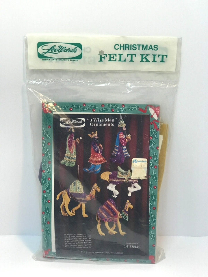 Lee Wards Felt Ornament Kit 14-38449 3 Three Wise Men 2 Camel & Horse ...