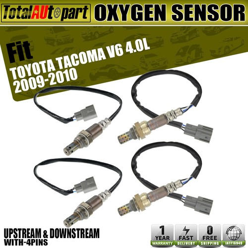 4x Upstream &Downstream O2 Oxygen Sensors for Toyota Tacoma 09-11 V6 4 ...
