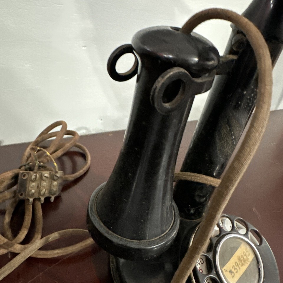 Antique 1900’s Black Automatic Electric Rotary Dial Candlestick ...