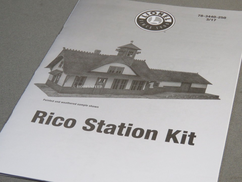 LIONEL 83440 RICO STATION PASSENGER TRAIN DEPOT KIT O GAUGE building 6 ...