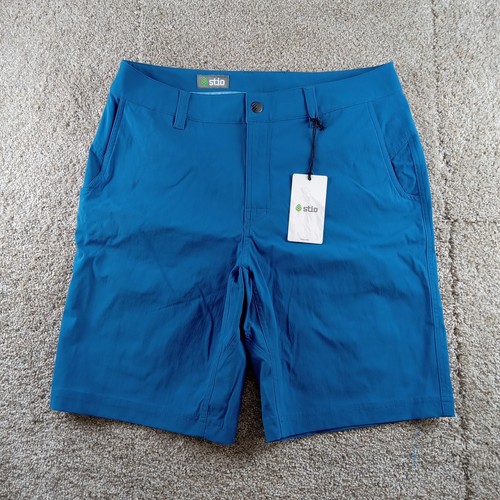 Stio CFS Board Shorts Mens 33 Blue Shady Lake Coburn Quick Dry Swim ...