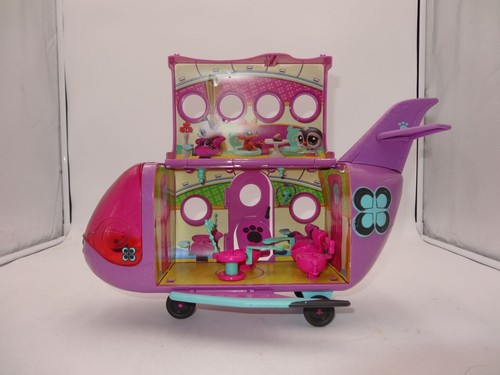 Littlest Pet Shop Blythe Pet Jet Airplane Purple Hard to Find Vintage ...