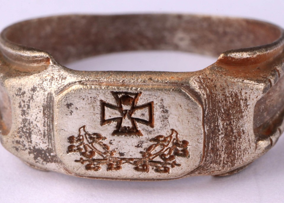 German WW1 Iron Cross wwI Ring WW2 Germany WWII Knights Templar Celtic ...