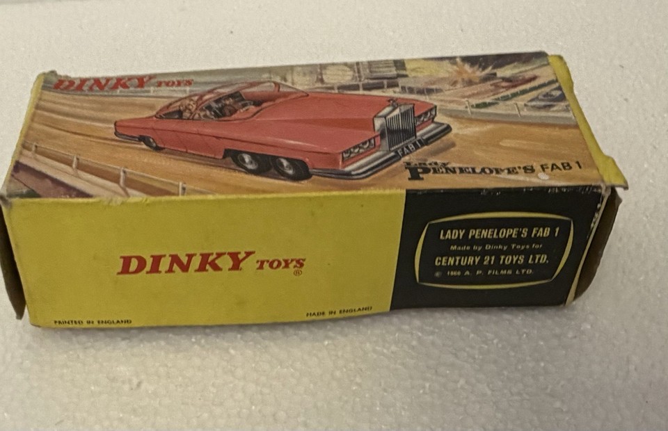 Vintage Dinky Toys No. 100 Thunderbirds Lady Penelope FAB 1 Rolls Royce ...