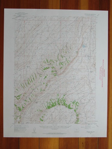 Bridger Pass Wyoming 1959 Original Vintage USGS Topo Map | eBay