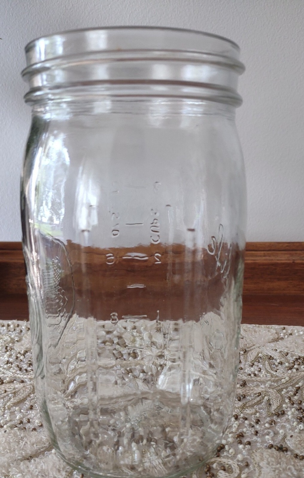 Vth 1 Quart Longlife Wide Mouth Mason Jar Obear-Nester Glass. DIB | eBay