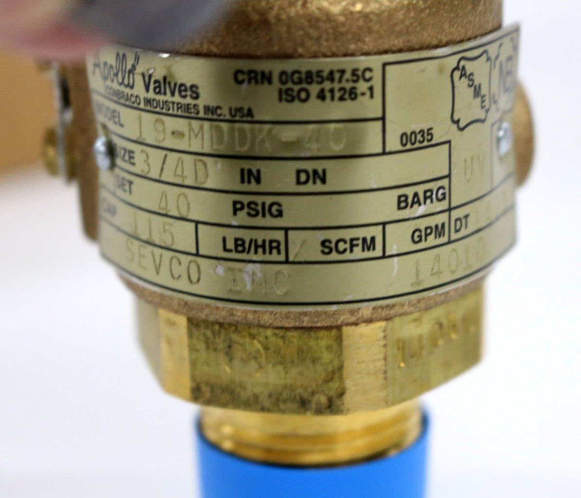 Apollo Valves 19-MDDK-40 Safety Valve | eBay