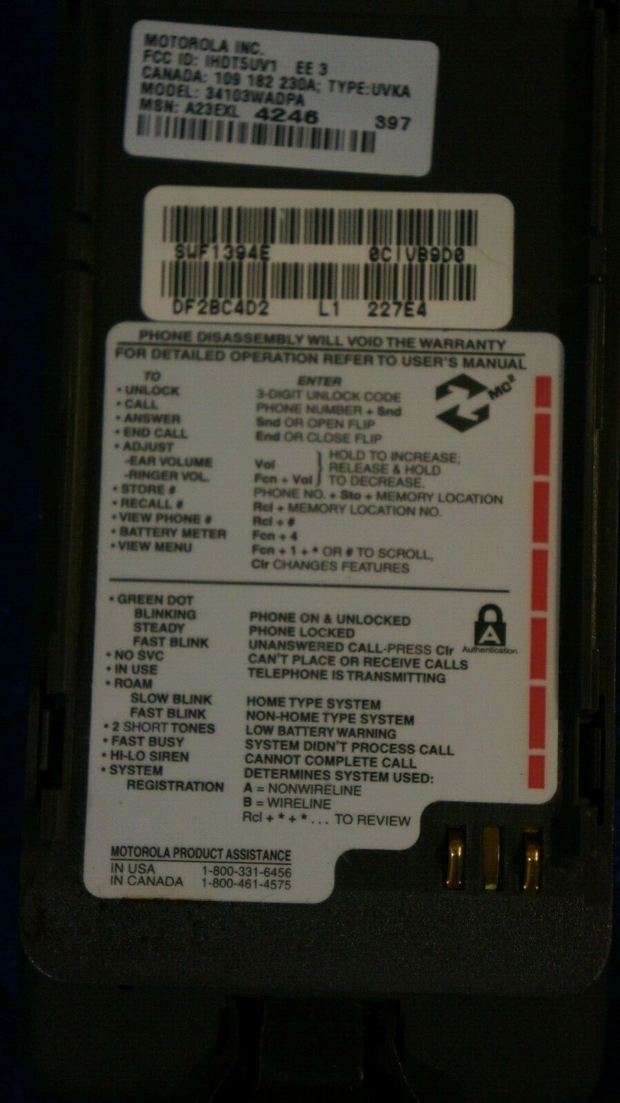 MOTOROLA MICROTAC DPC 650 - BRICK CELL PHONE MOBILE TELEPHONE VINTAGE ...