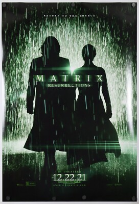 The Matrix Resurrections - original DS movie poster - 27x40 Double ...