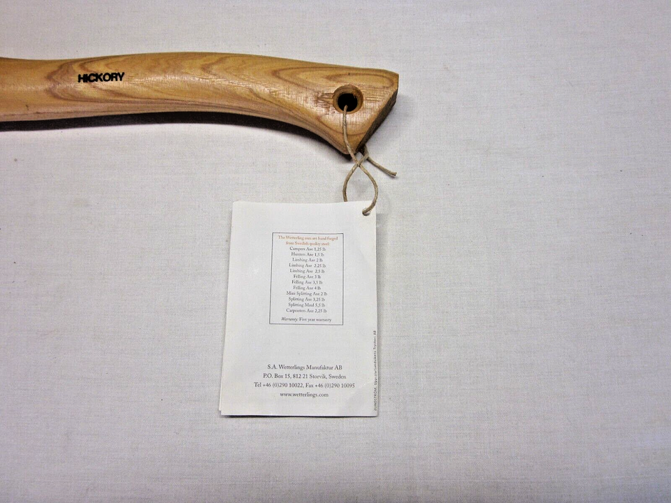 NOS SA Wetterlings Hunter's Axe TUR 055 13H SAW 13H Hand Forged Sweden ...