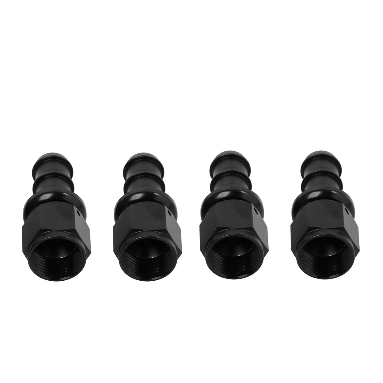 LokoCar Push Lock Hose Fittings 6AN Straight End Fits Rubber Fuel Line 3/8" 4Pcs | eBay