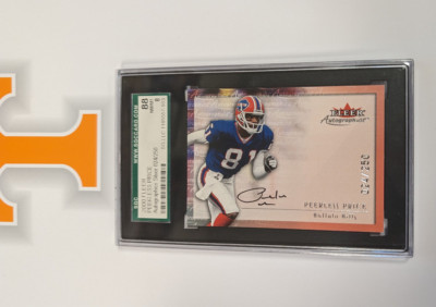 PEERLESS PRICE 2000 FLEER AUTOGRAPHICS ON CARD AUTOGRAPH CARD BILLS | eBay