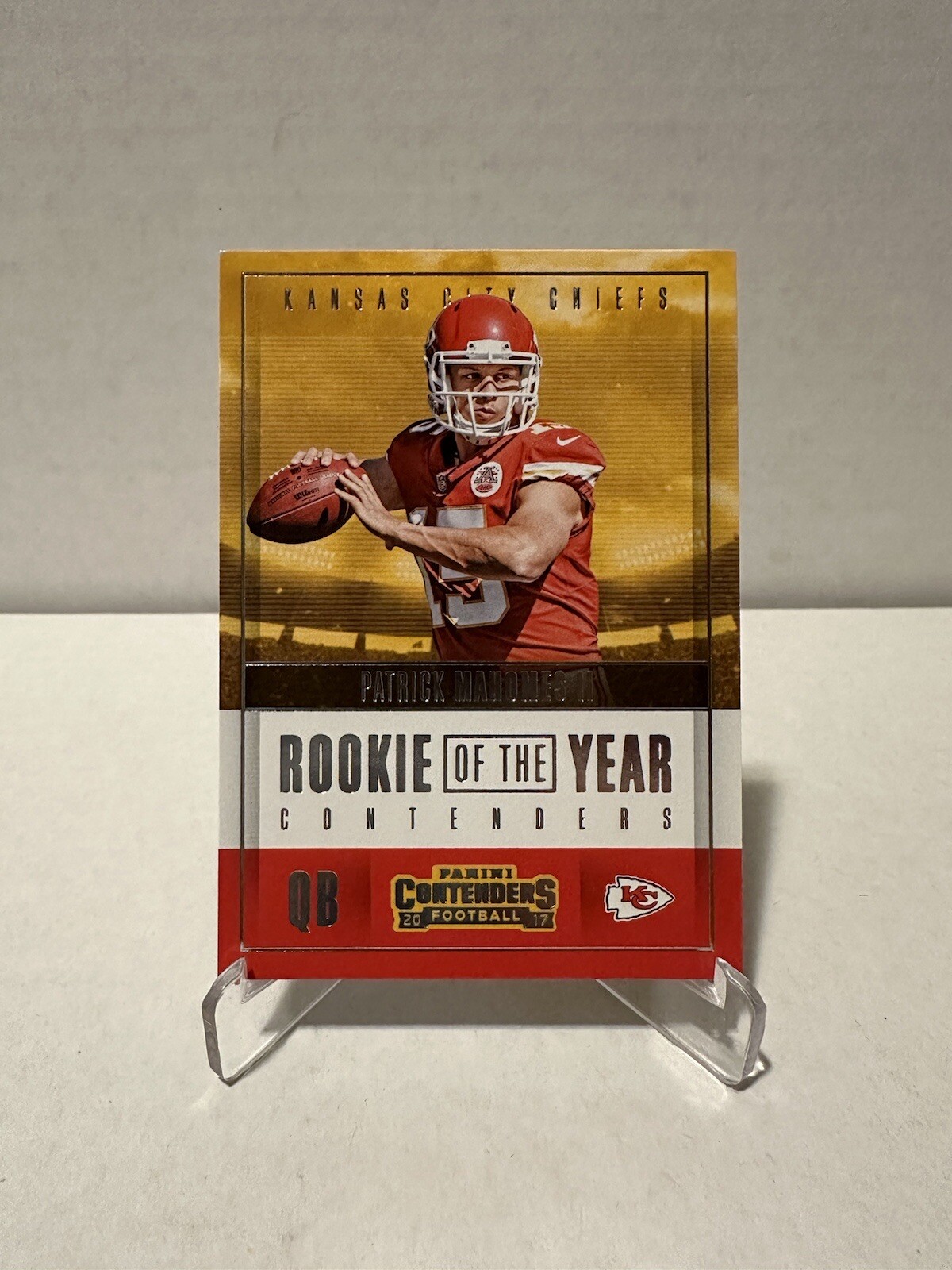 2017 Patrick Mahomes Rookie Of The Year RC Panini Contenders Gem MT+ ...