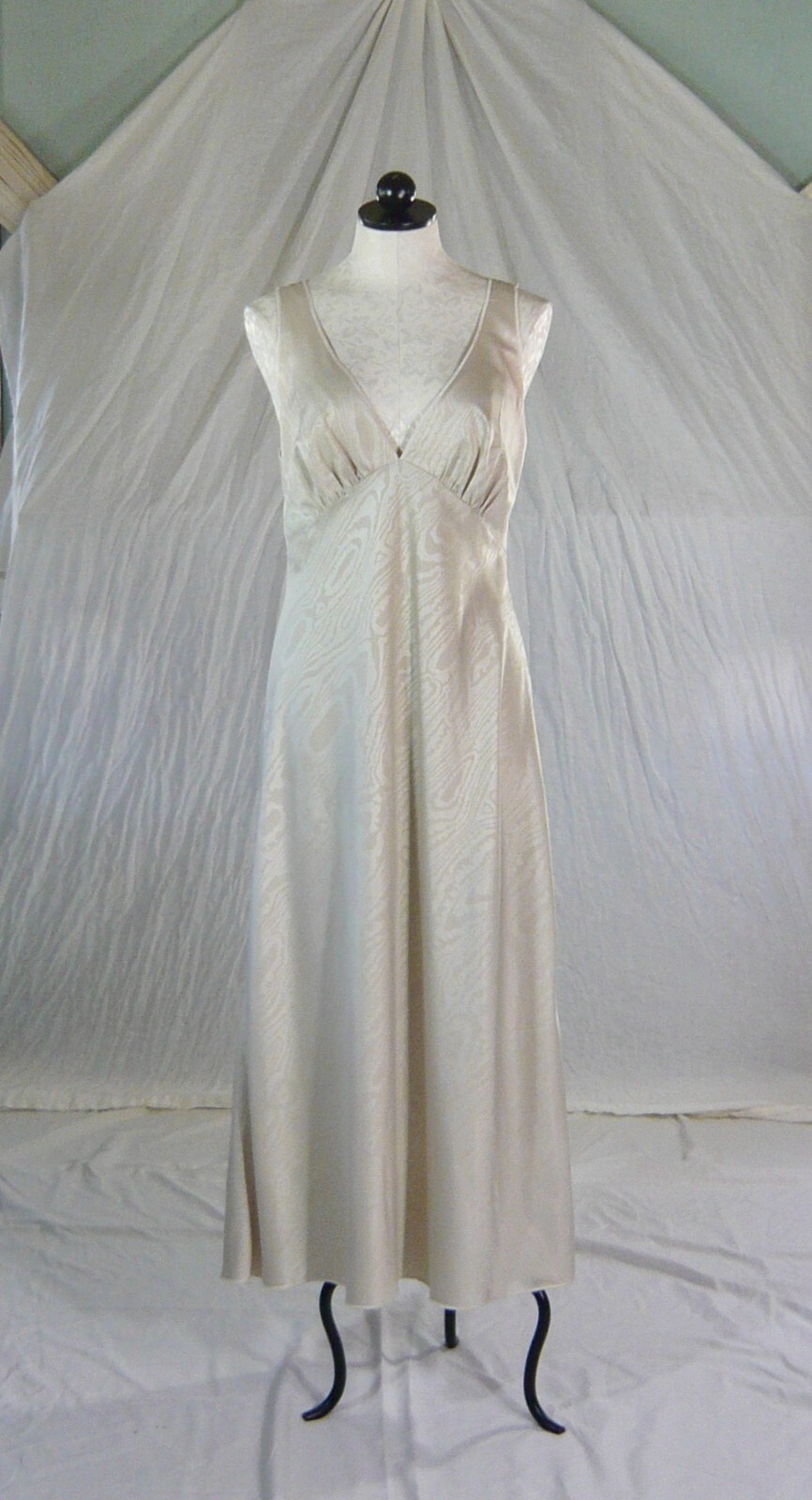FERNANDO SANCHEZ vintage 70s 80s shimmery taupe disco… - Gem