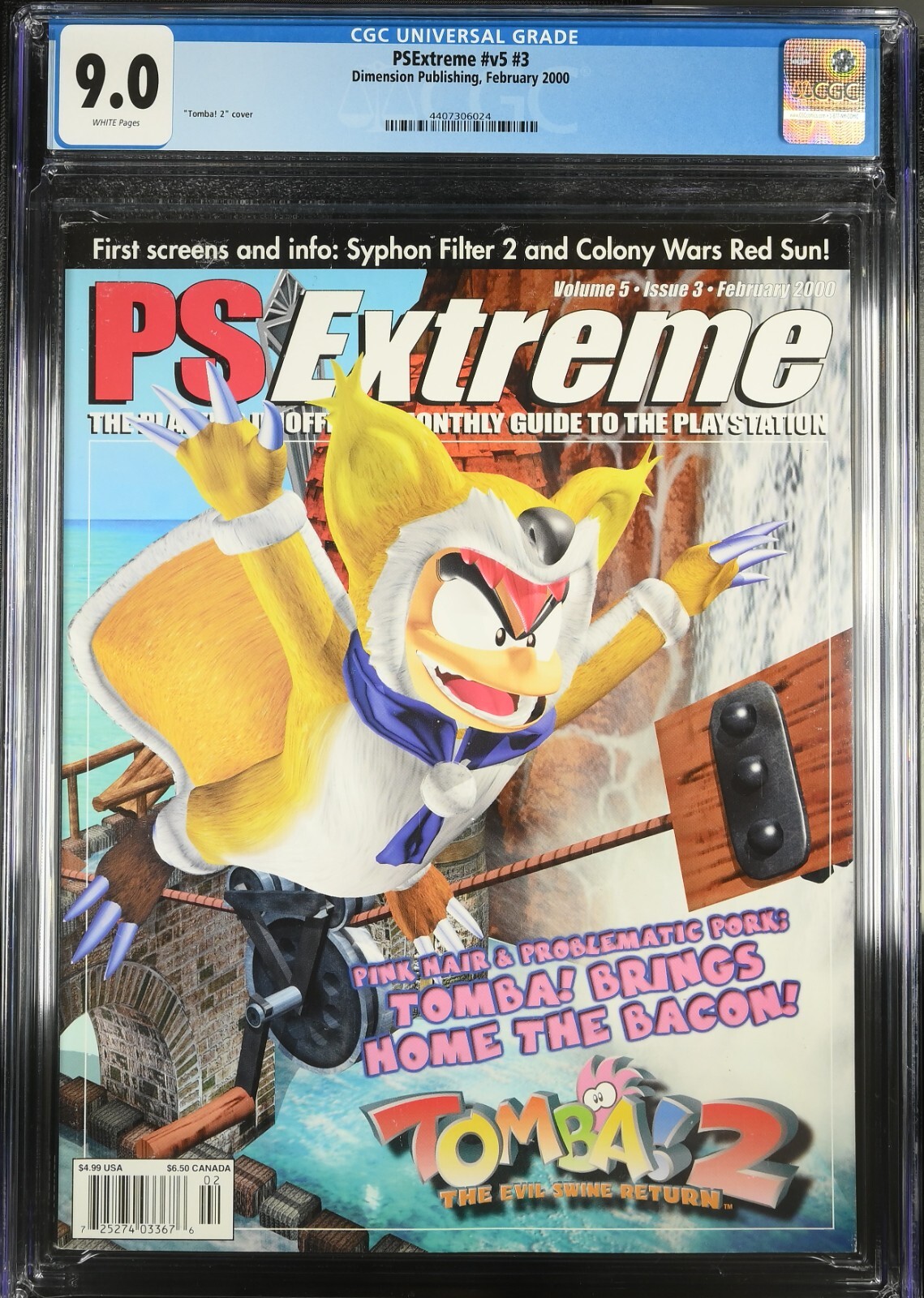 PS Extreme magazine v5 #3 CGC 9.0 (Feb 2000) PS1, Tomba 2, Resident ...