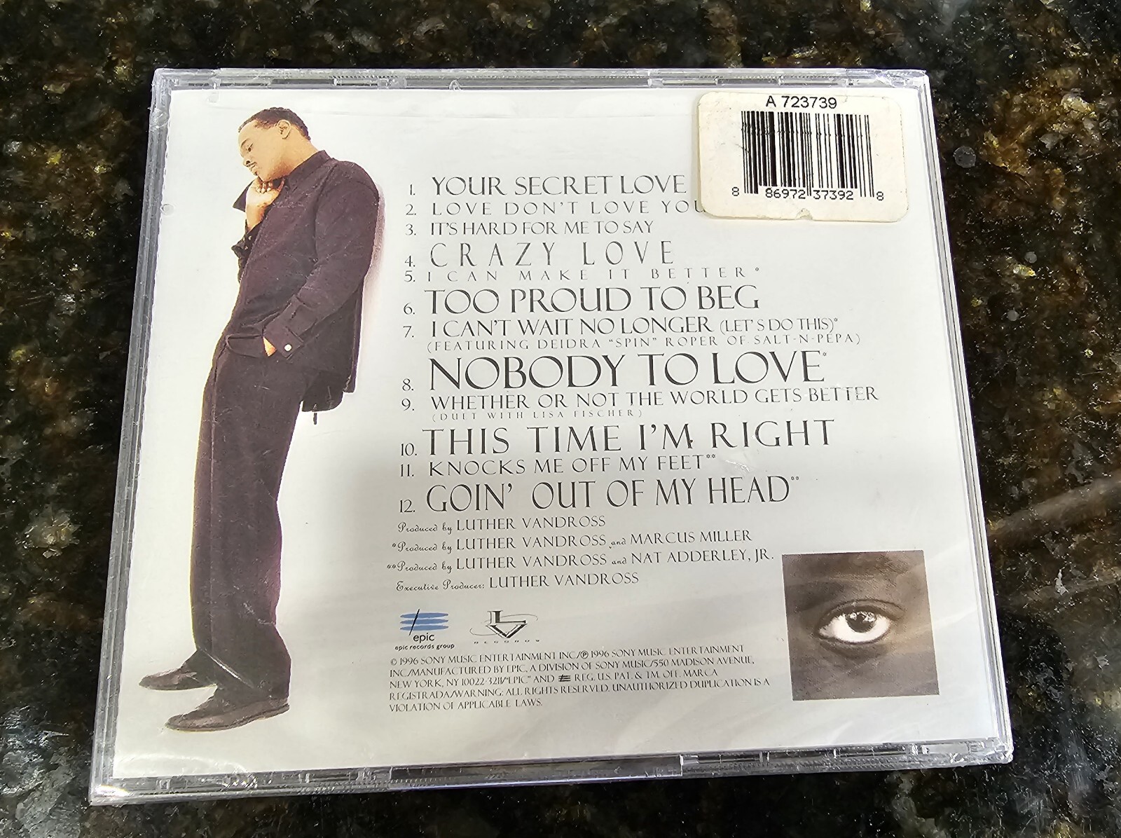 Luther Vandross Your Secret Love CD 1996 Brand New Factory Sealed Epic ...