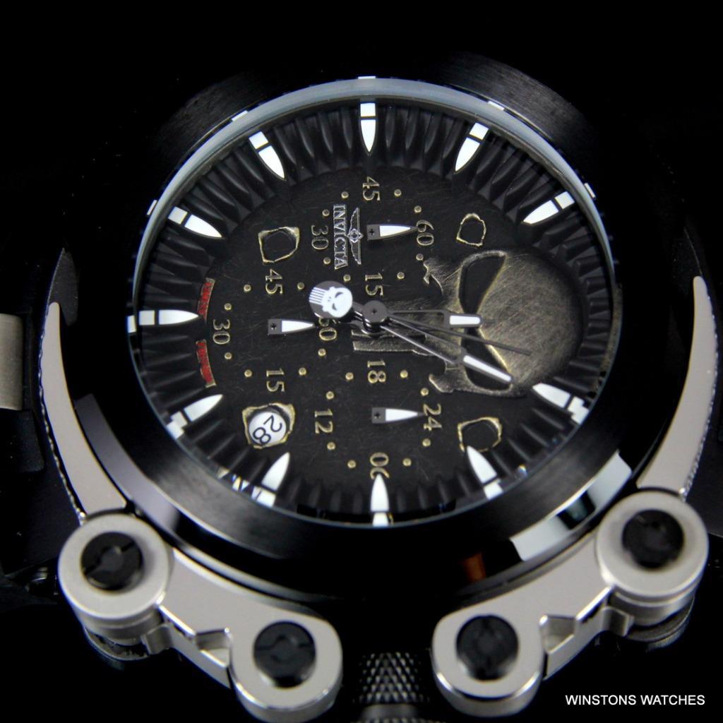 Invicta Marvel Coalition Forces Trigger Punisher Black 56mm Limited Ed ...