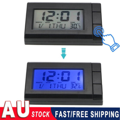 Digital Car Clock with Light for Car Luminous Backlight Dashboard Dash ...