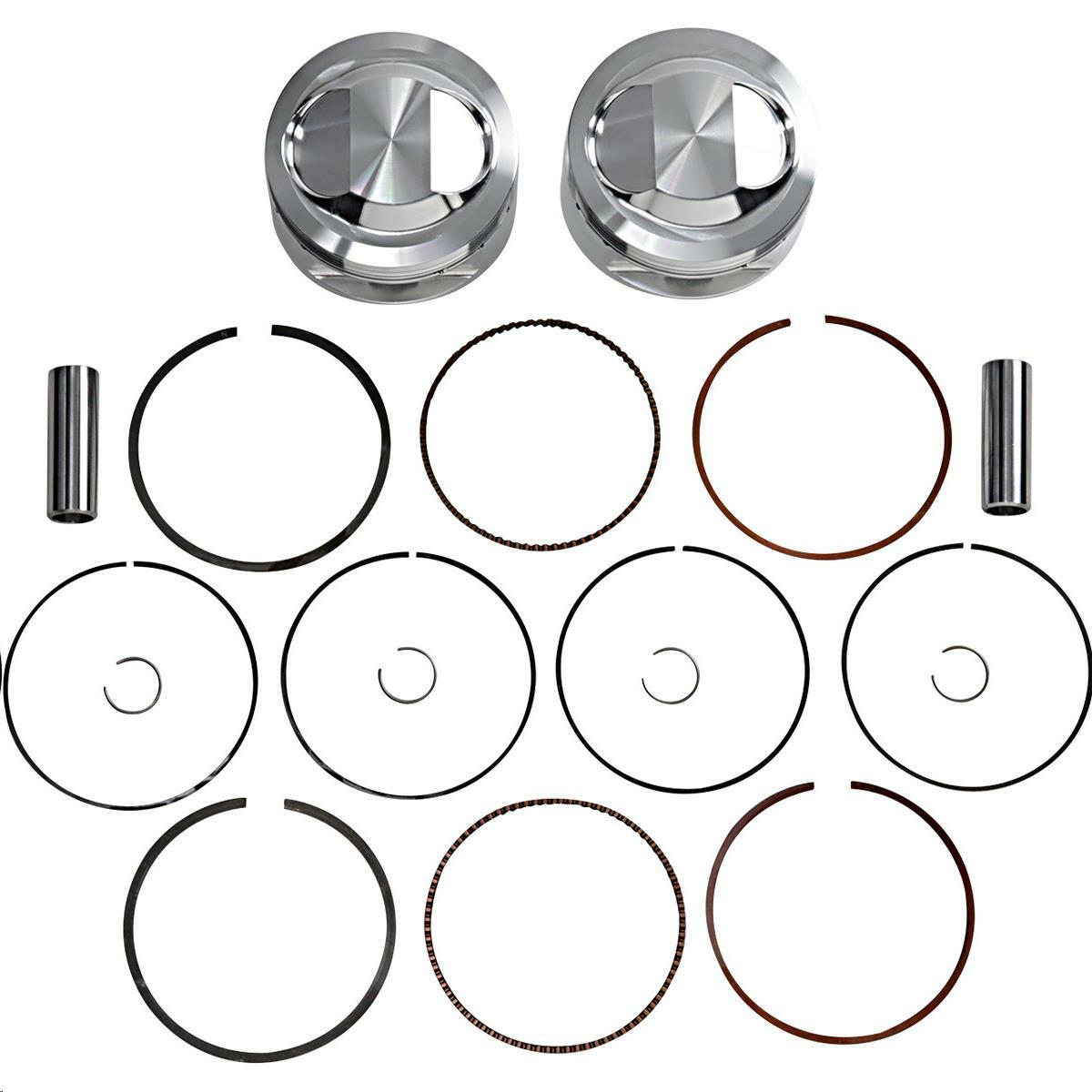 J.E. Pistons - 157598 - Round Piston Kit, 2.00mm Oversize to 94.00mm ...