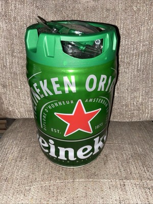 Heineken 5L Mini Keg Steel Beer Can EMPTY Draught Keg Man Cave Decor | eBay