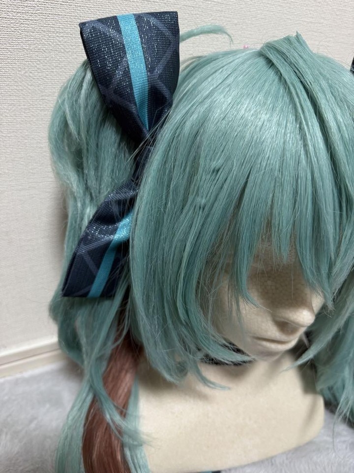 Hatsune Miku Rascal Collaboration Wig Cosplay Green Synthetic Hair ...