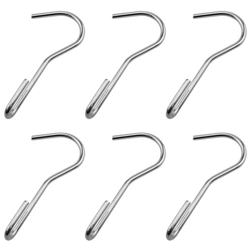 6 PCS Heavy Duty S-Hook Skew Pot Holder Stainless Steel 3x1.36x0.5 Inch ...