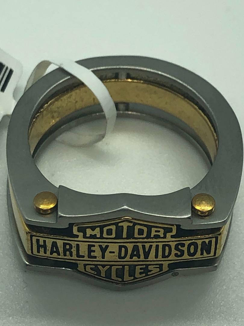 Harley-Davidson® & Mod Jewelry® Men's Brass and Stainless Ring 95 ...