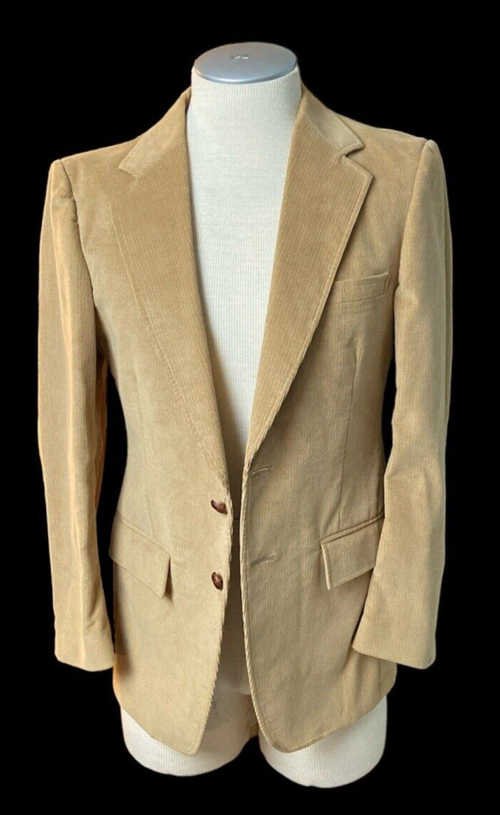 Sears Roebuck Corduroy Blazer Suit Jacket 38R Men’s V… - Gem