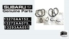 Genuine Subaru JDM OEM Rocker Valve Cover Gasket Set EJ207 2.0L STi ...