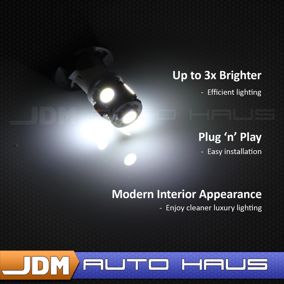 White Interior + Reverse LED Lights Bulbs Package Fits Honda S2000 2000 ...