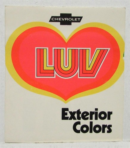 1977 Chevrolet Luv Factory Exterior Colors Sales Folder Original | eBay