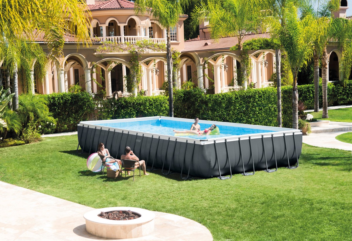 Easy Set Pools Rectangular Above Ground Pools Near Me | INTEX Pool