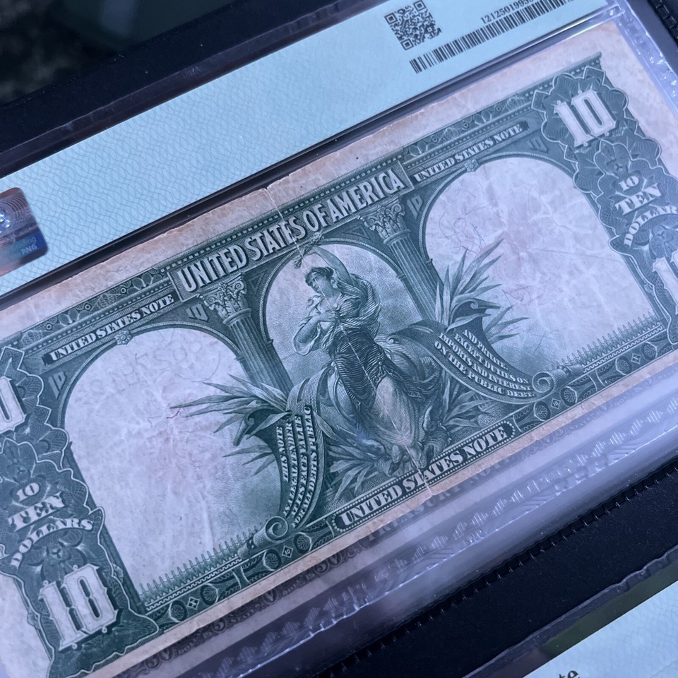 1901 $10 Legal tender Fr#121 PMG-25 Buffalo Note | eBay