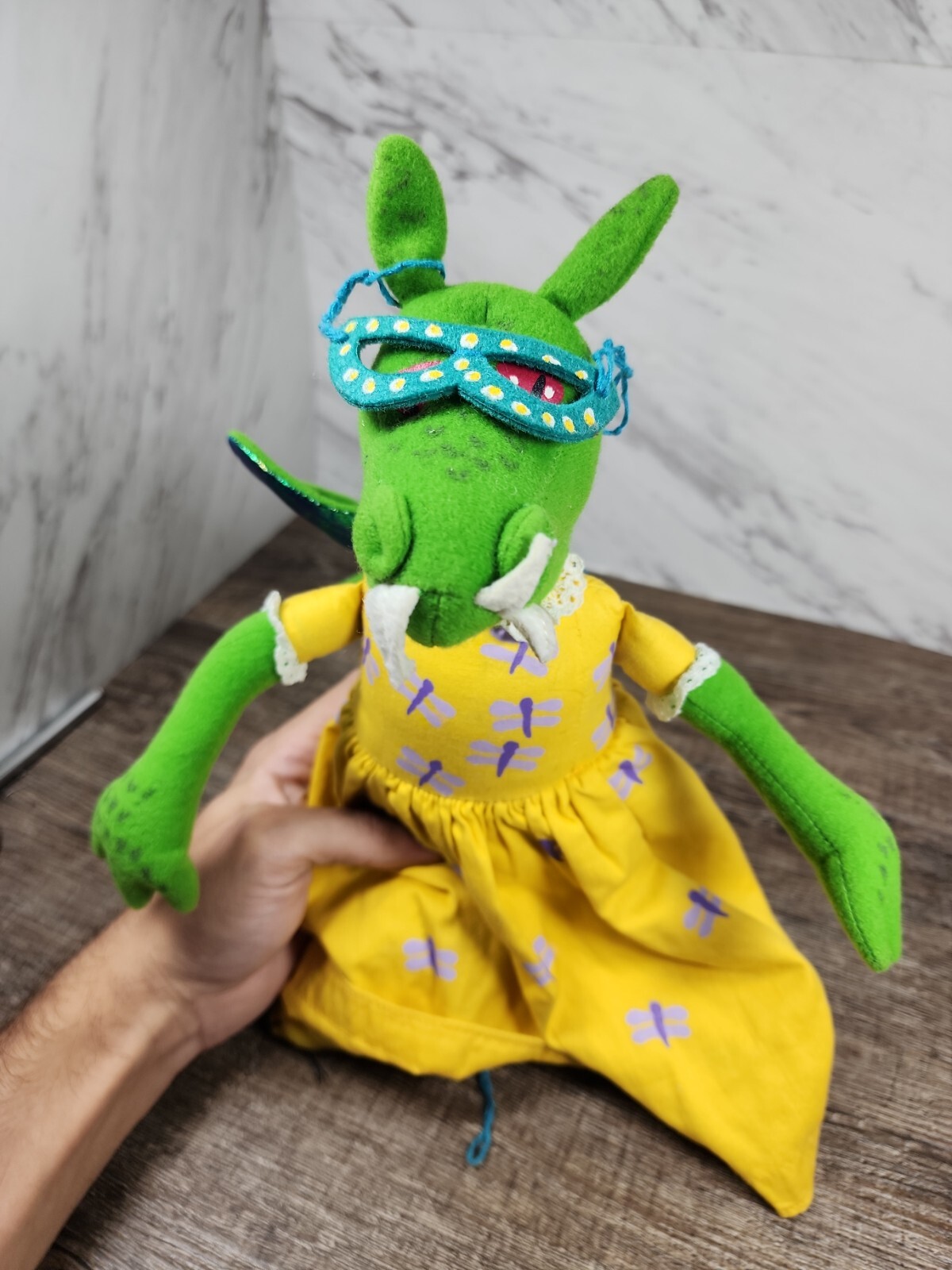 The Library Dragon Flip Doll Miss Lotta Scales/Miss Lotty Plush Soft ...