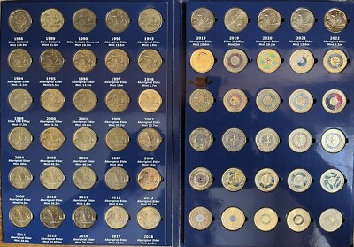 Australian $2 dollar coins collection 1988-2024 in folder 60 coins ...