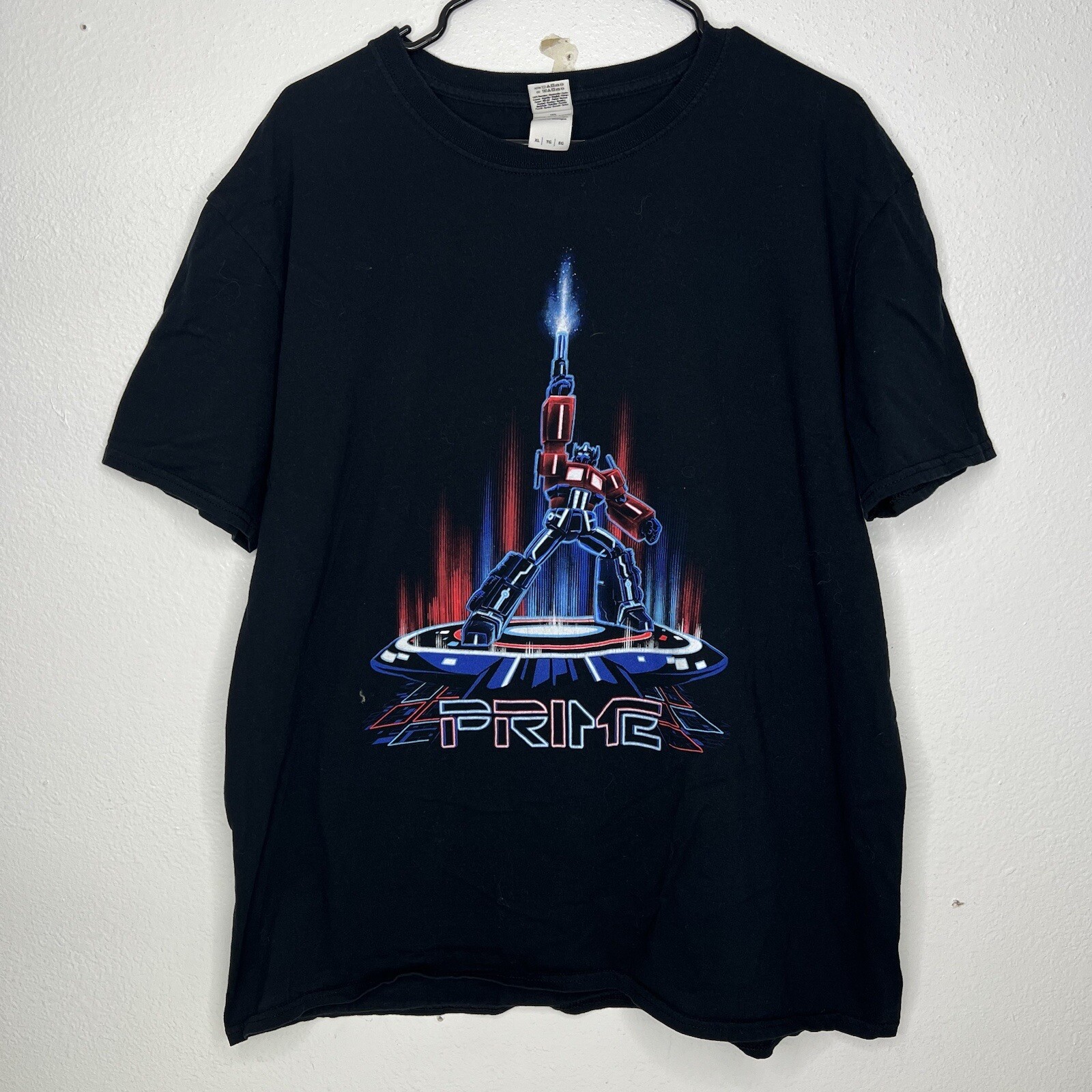 Transformers Optimus Prime Retro Tron Style Black Gra… - Gem