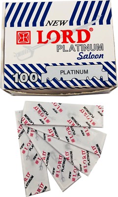 100 Lord Platinum Single Edge Razor Blades | eBay
